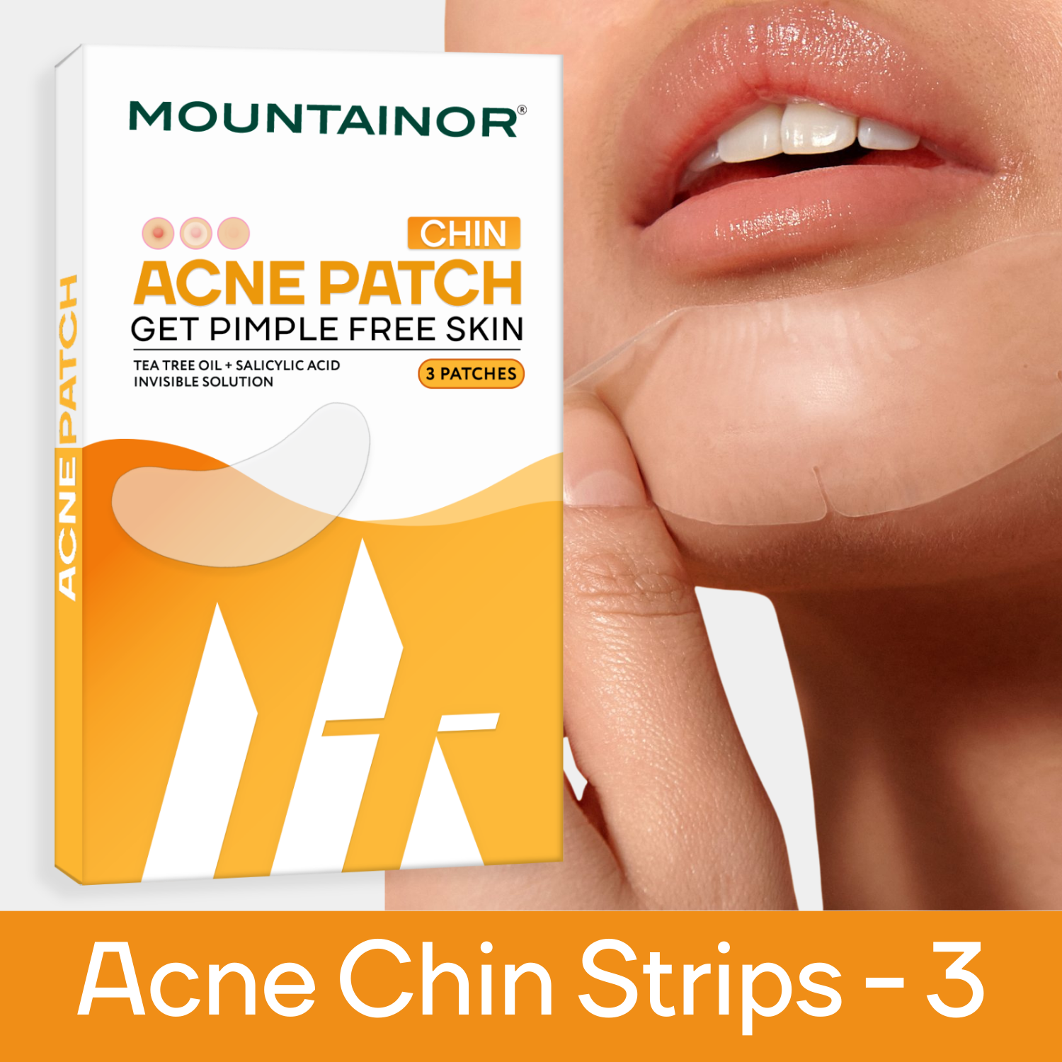 Chin Acne Patch , Salicylic Acid + Tea Tree Oil Clean & Clear Hydrocol