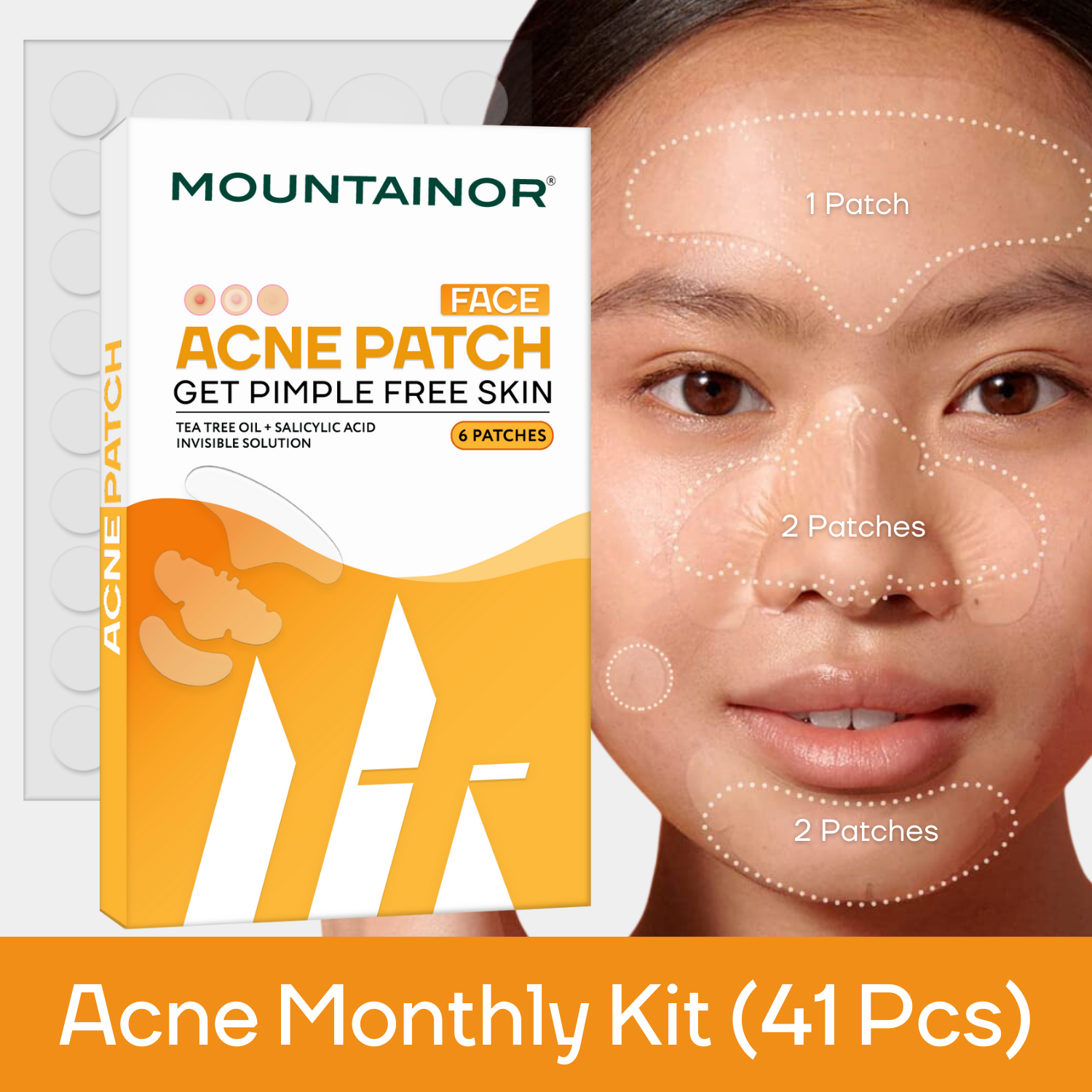 Face Acne Pimple Patch, Salicylic Acid + Tea Tree Oil Clean & Clear Hy